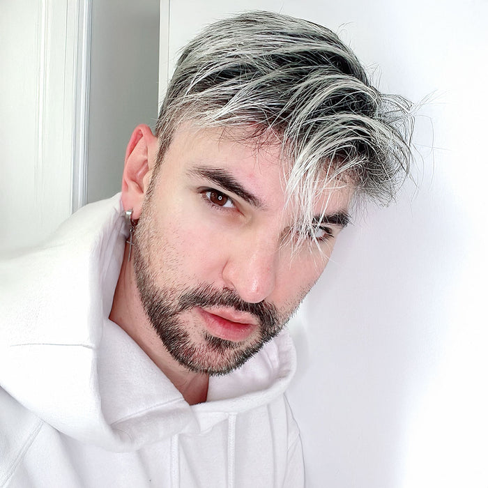 TUS20 Dark Rooted Wigs for Men | Skin Hair System – Top Unique Hair