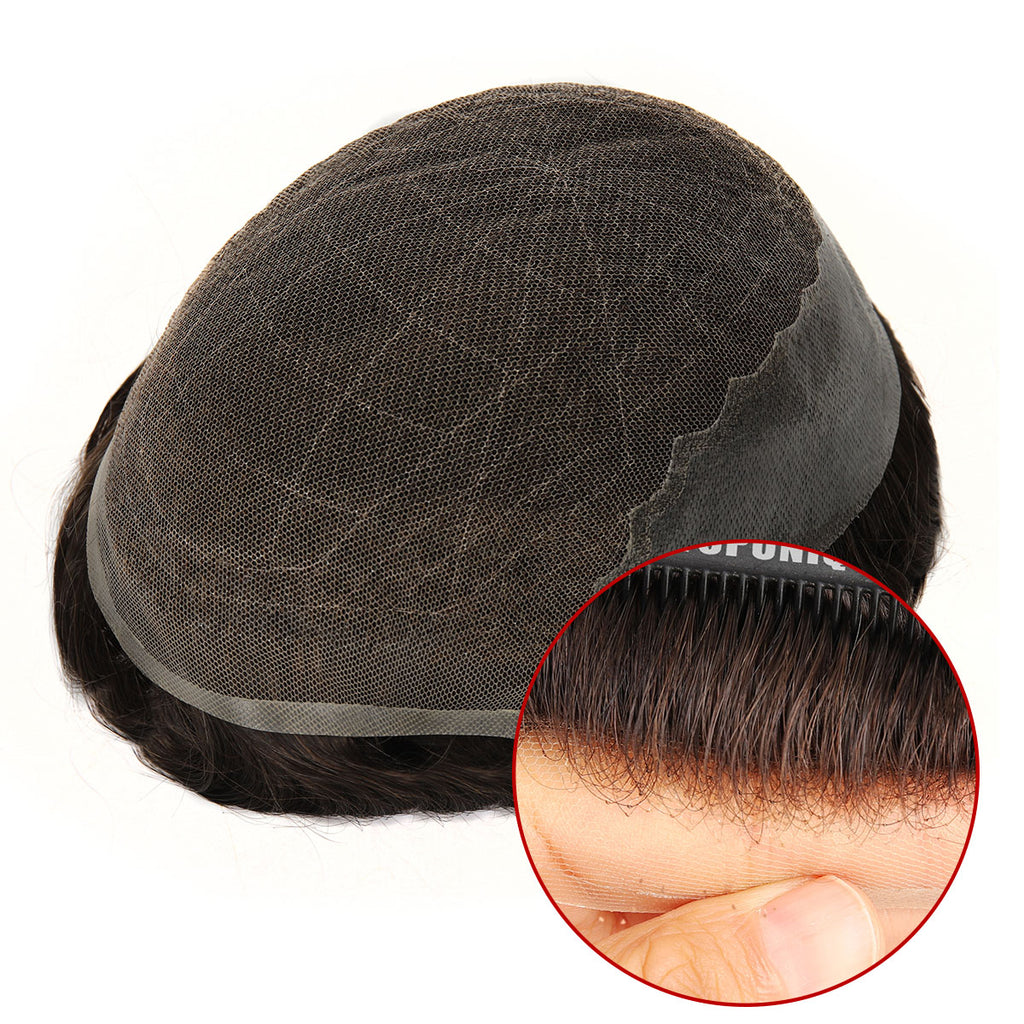 TopUnique TUL01 Hair System | Hybrid Lace & Skin Base, Realistic ...