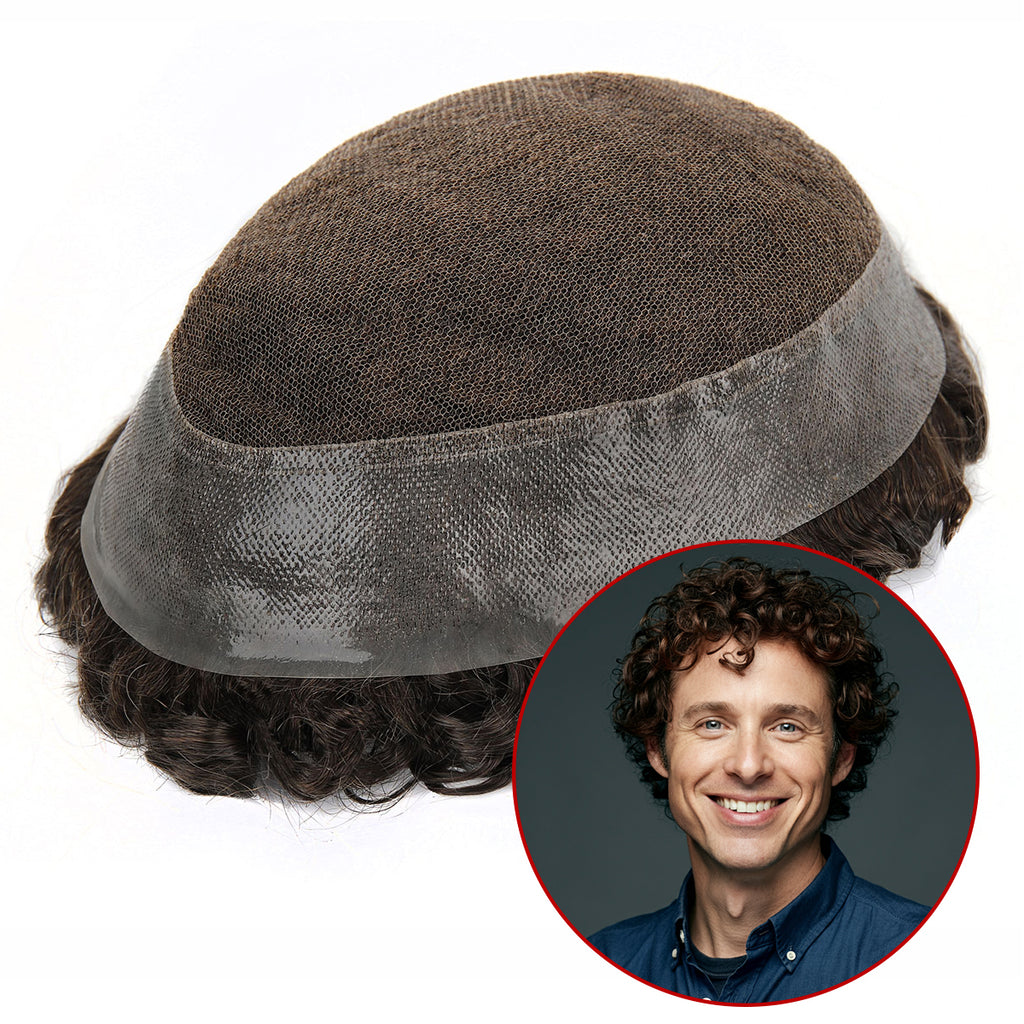 TUL15 Non-Surgical Hair Replacement | 20mm Medium Curl | TopUnique ...