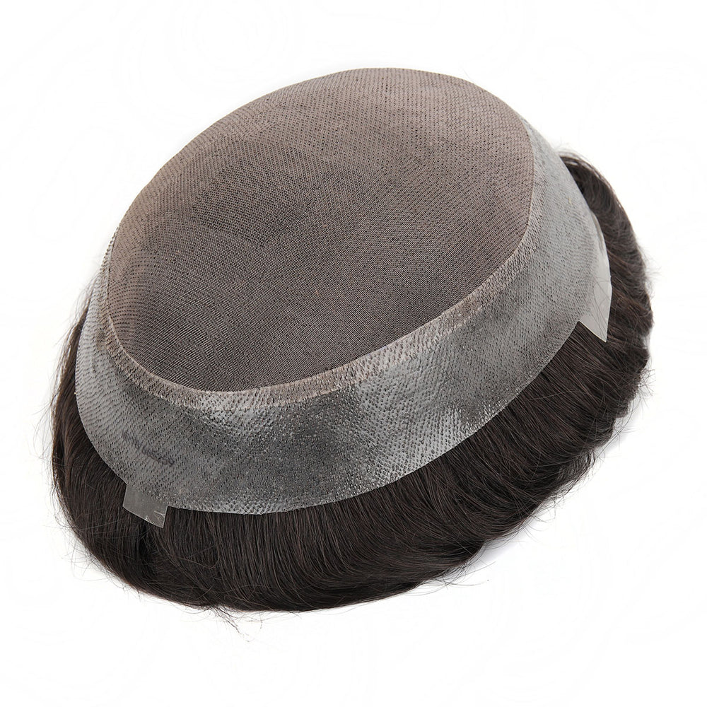 TUM04 Premium Hair Toupee | Mono Top & Poly Perimeter | TopUnique – Top ...